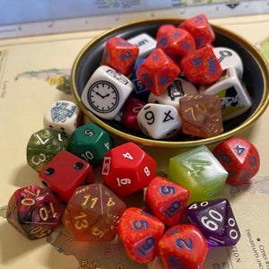 Bulk Dice Game Pieces; Collection, Crafts- Random Set of 15, Varying ...