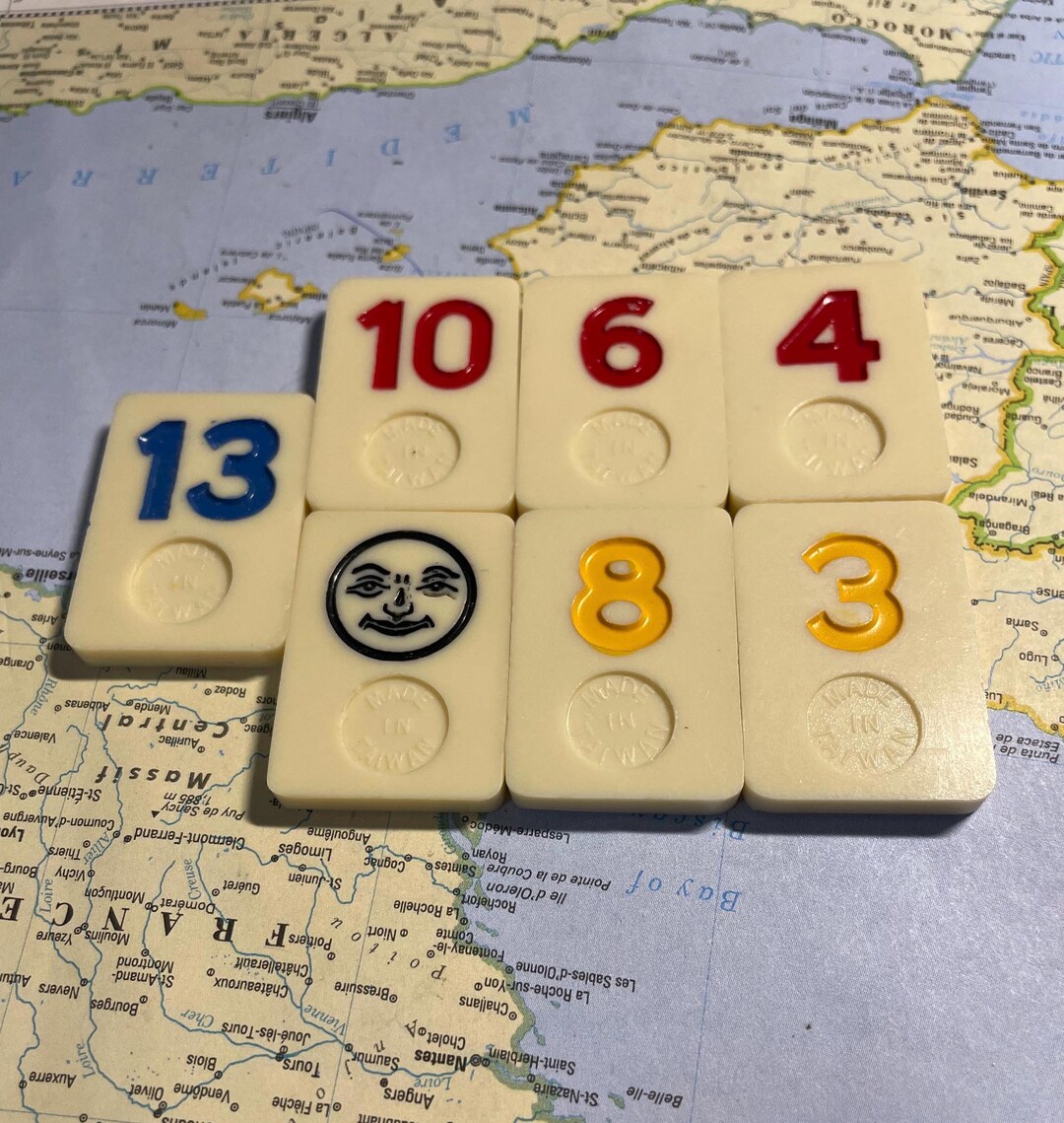 Vintage Rummikub Game Pieces- Set of 7 - Etsy