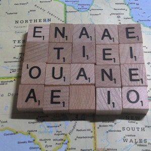 Miniature Scrabble Tiles- Set of 20; Wedding, Altered-art - Etsy