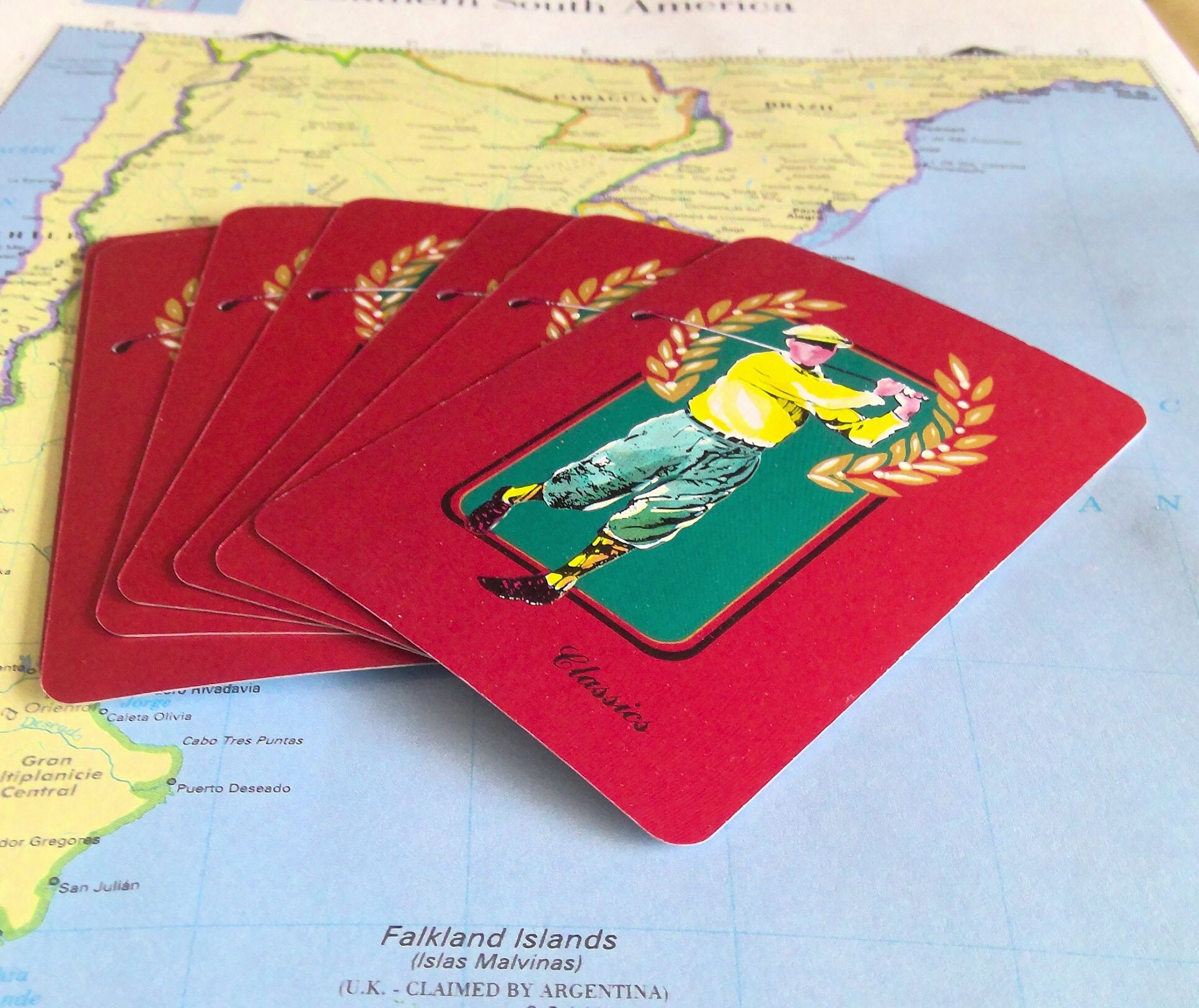 Vintage Golfer Playing Cards Set of 10 - Etsy