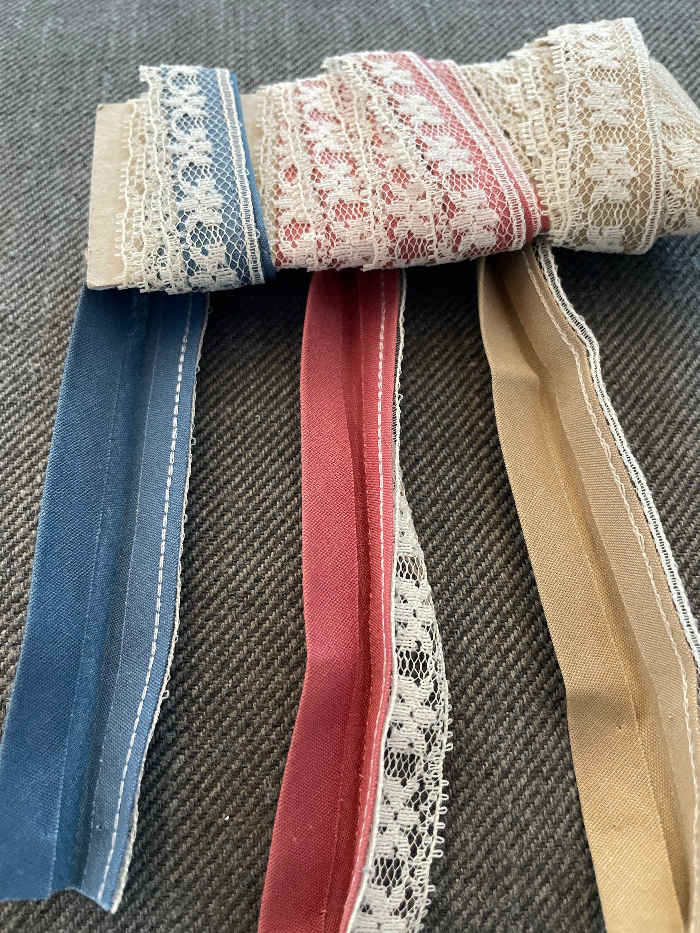 Vintage Seam Binding Lace- Set of Three Colors; Crafting; Sewing - Etsy