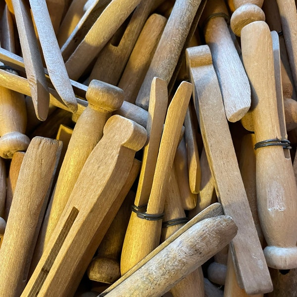 Vintage Clothes Pins - Etsy