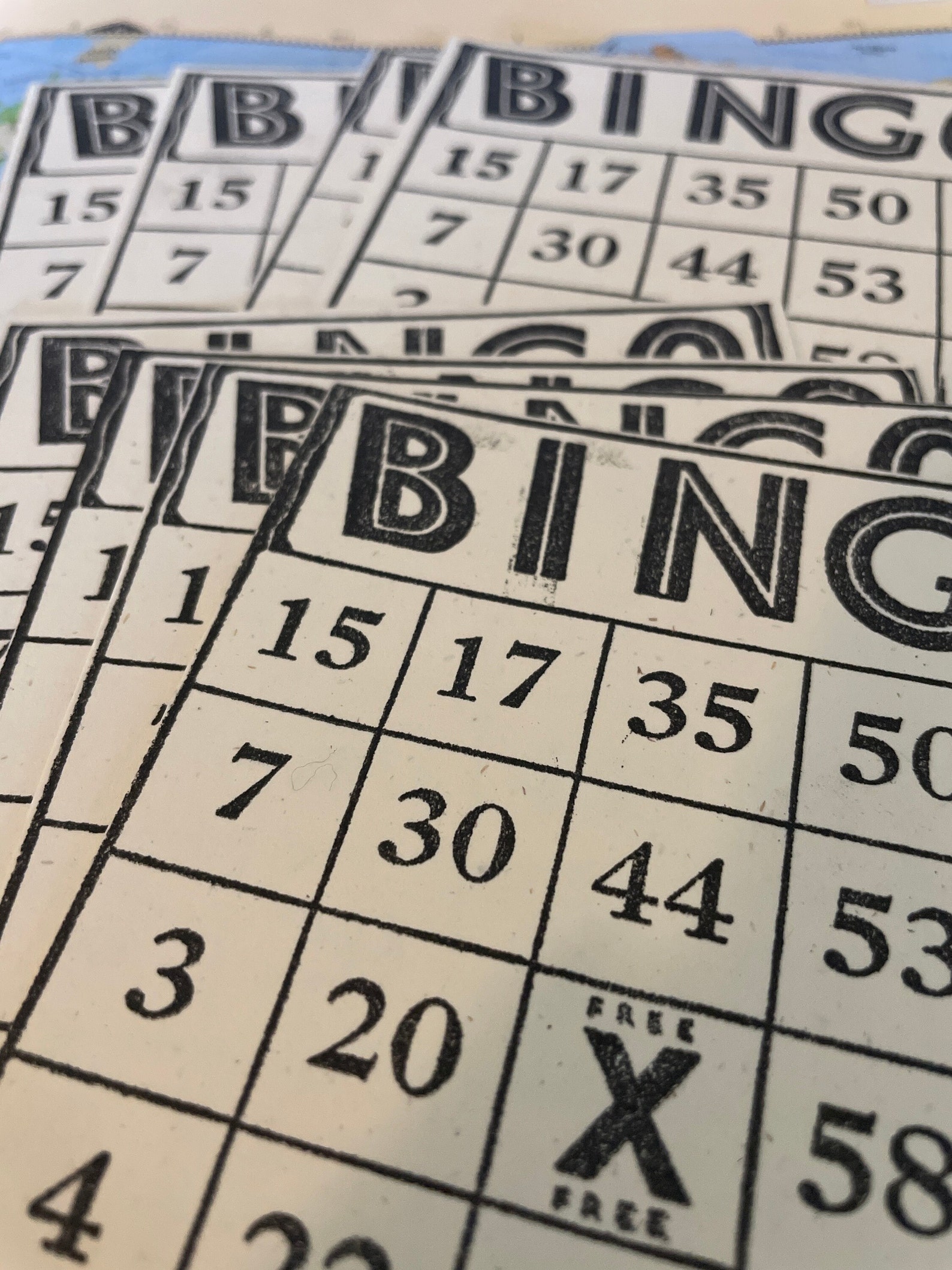 Handmade Bingo Cards Set of 8 - Etsy