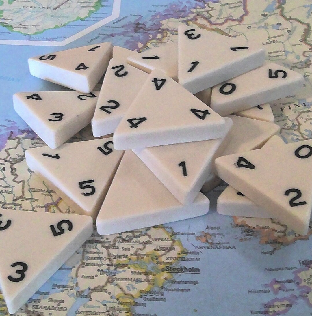 Vintage Tri-ominos Game Pieces-set of 12 - Etsy