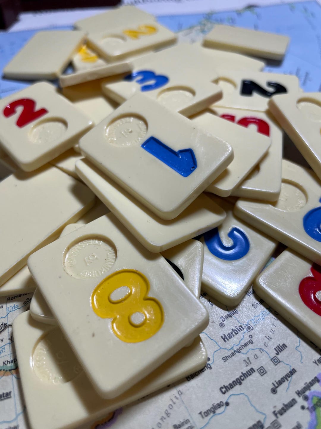 Vintage Rummikub Game Pieces- Set of 13 - Etsy