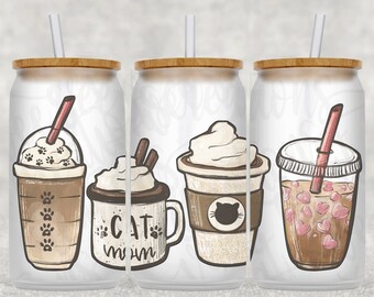 Power Puff Girls Glass Wrap, 16 Oz and 20oz Glass Can Wrap PNG, Glass ...