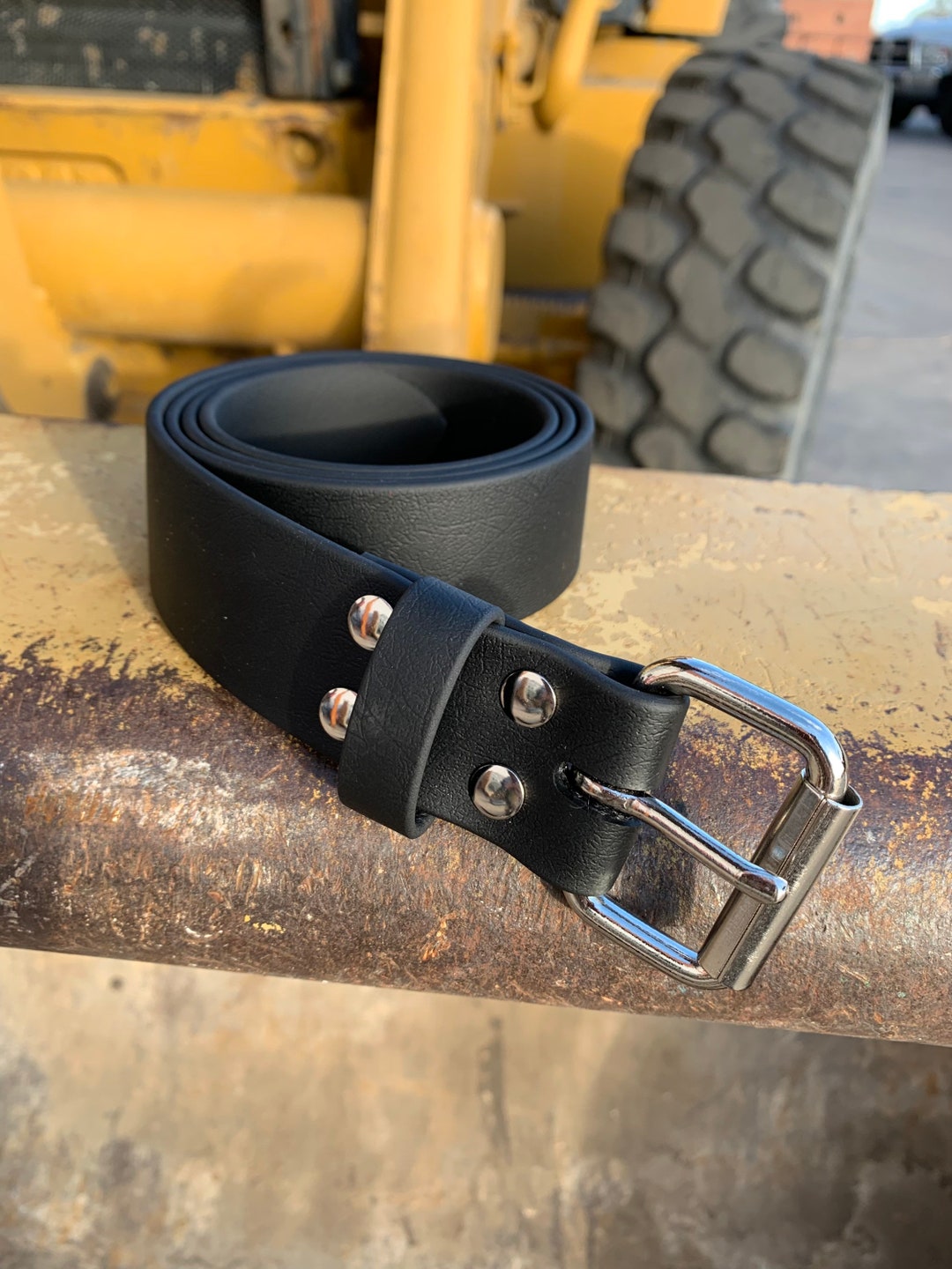 Black Vegan Work Belt. Made With Biothane Coated Webbing NON -ANIMAL - Etsy