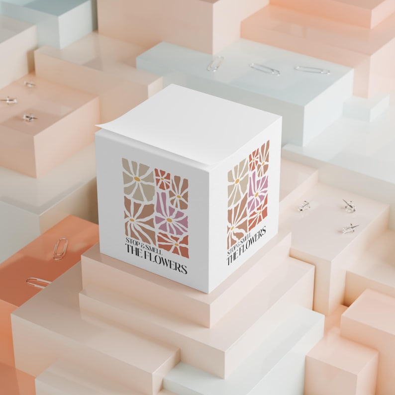 Note Cube Custom Sticky Note Cube 700 Sheets Personalized Desk ...