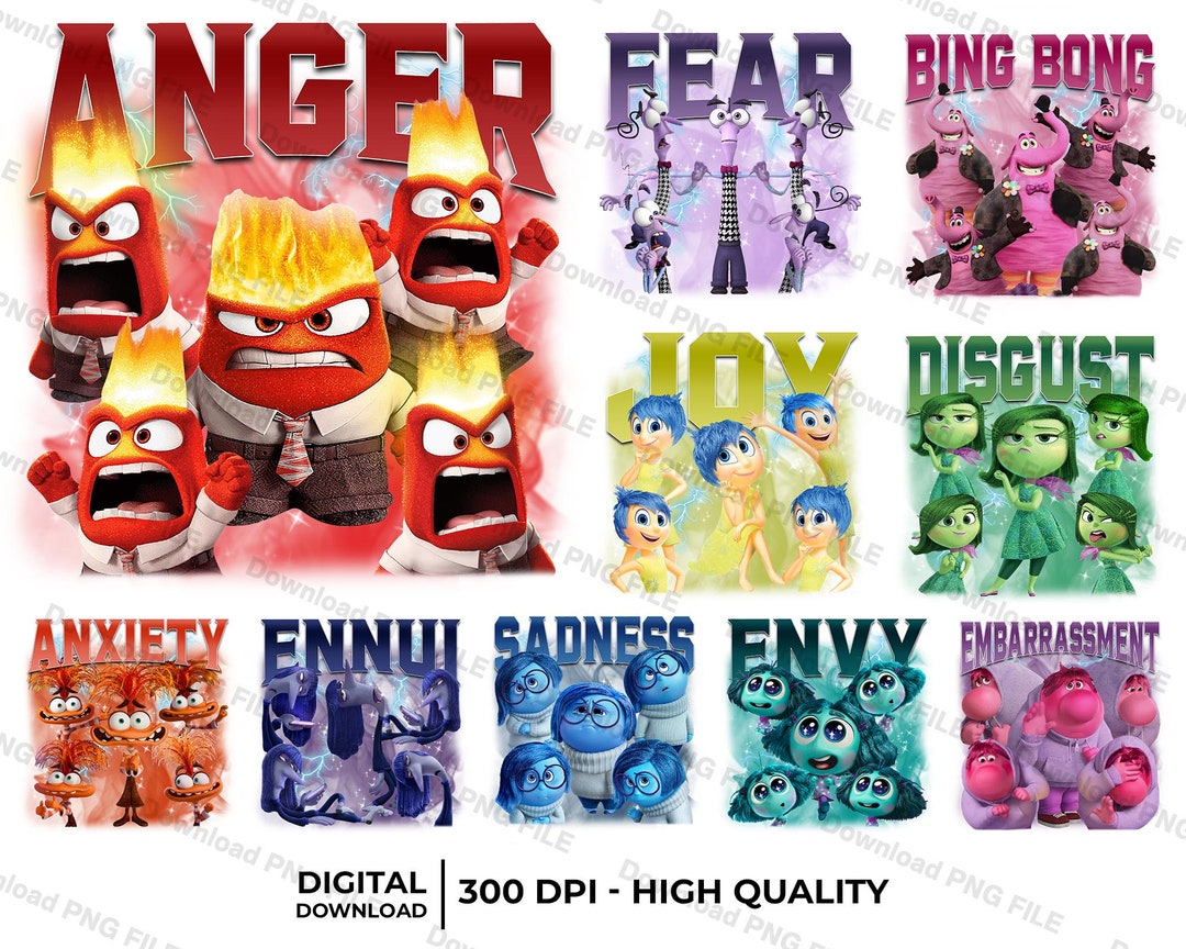 Inside Out 2 Png, Inside Out Character Png, It's Okay to Feel All the ...