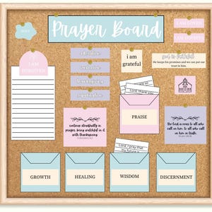 Aesthetic Prayer Board Starter Kit Pastel Colors DIY Prayer Wall Prayer ...