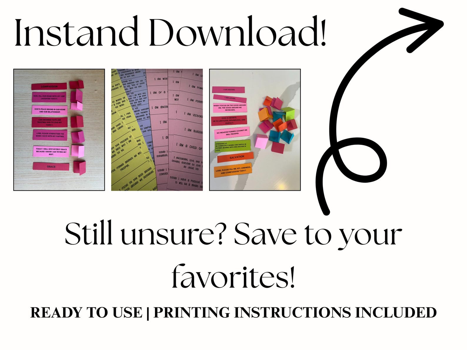 365 DIY Daily Devotional Jar Printable Gift Idea Scripture Prayer Cards ...