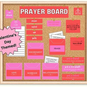 Prayer Board Starter Kit Valentines Day Themed DIY Prayer Wall DIY ...
