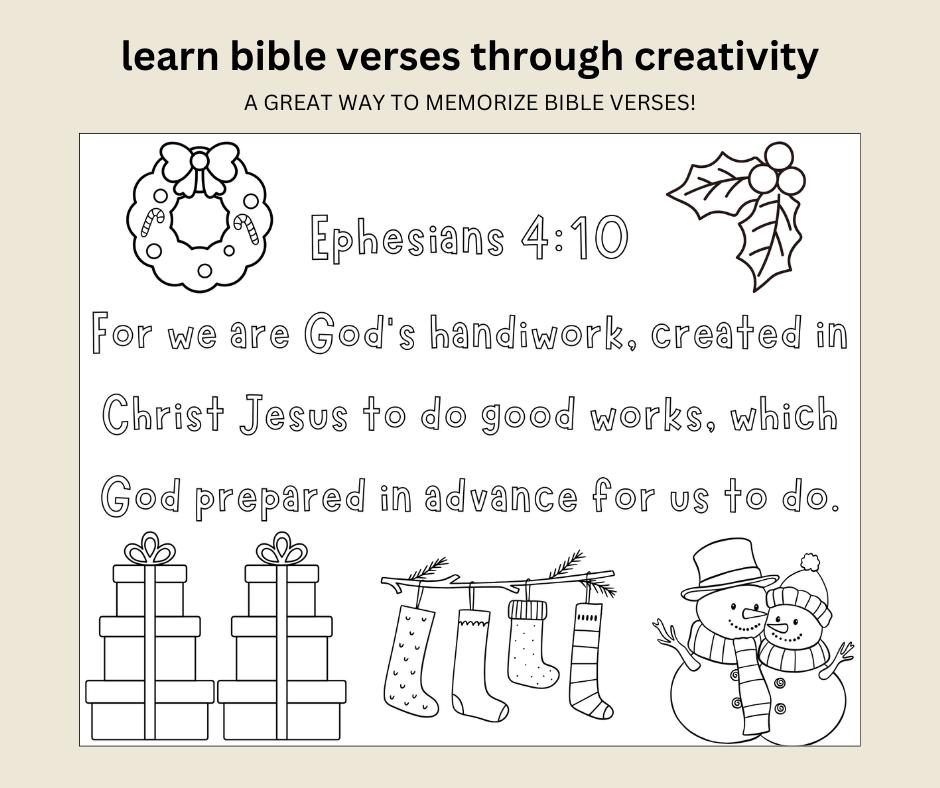 Bible Verse Christmas Coloring Pages Printable Christmas Pictures for ...