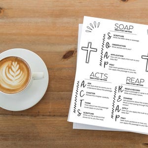 Bible Study Methods Printable SOAP Bible Study ACTS Bible Study REAP Bible Study Bible Study ...
