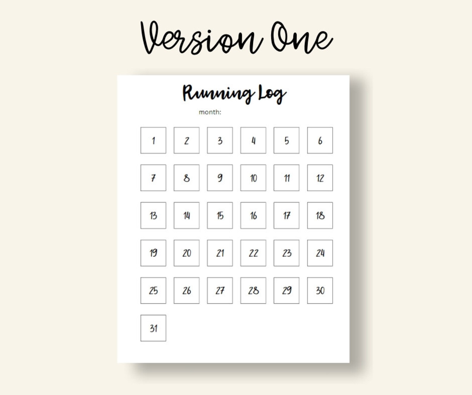 Running Log Printable | Jogging Log | Running Journal | Health ...