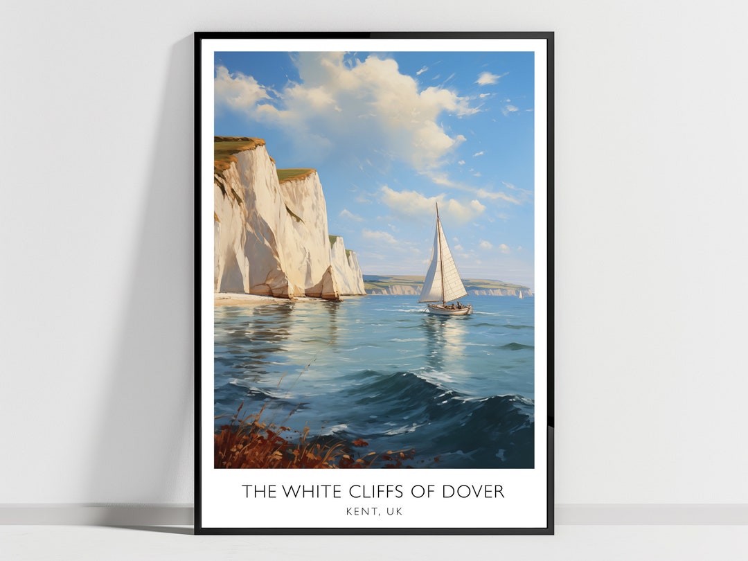 White Cliffs of Dover Travel Poster - Etsy