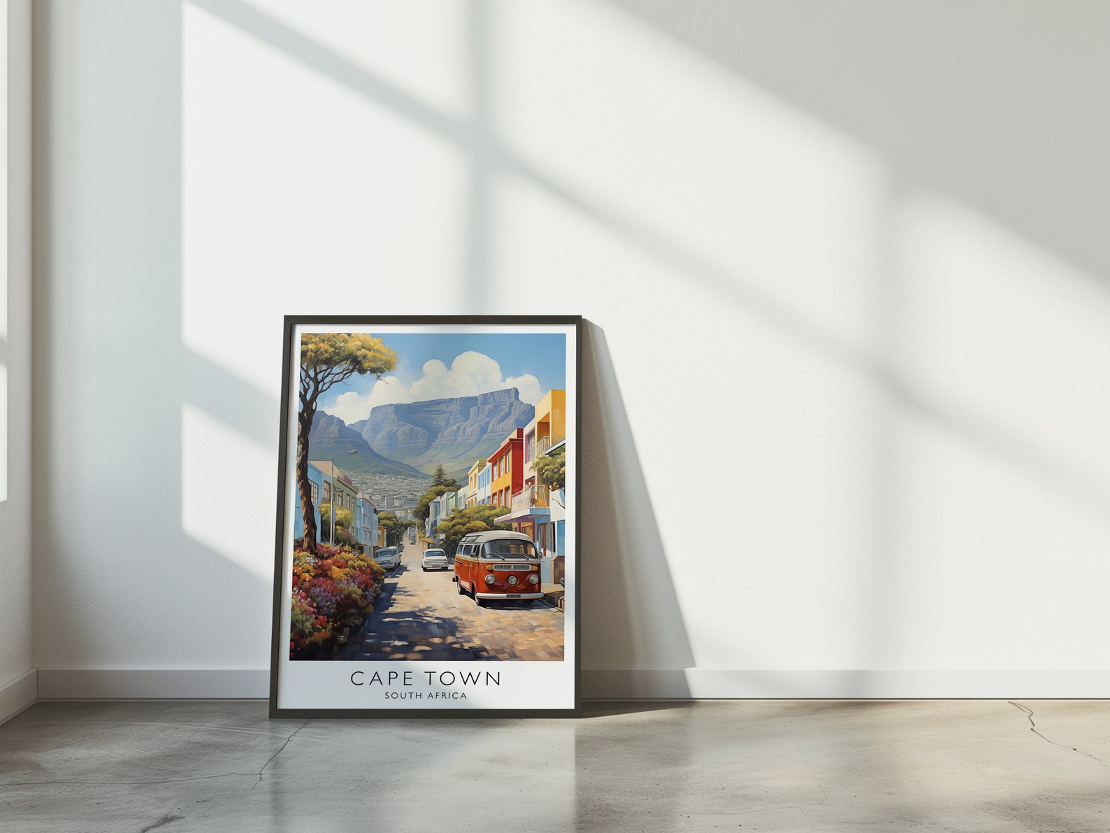 Cape Town South Africa Travel Poster - Etsy