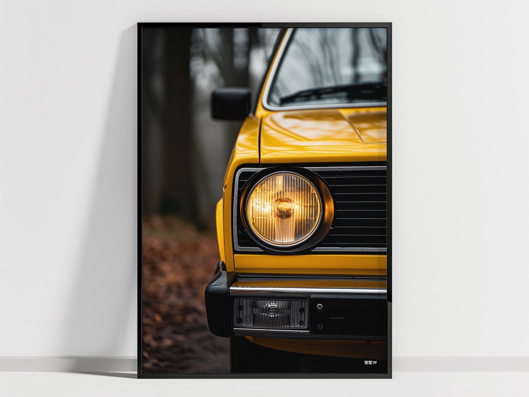 1980s VW Hot Hatch Headlight Poster - Etsy