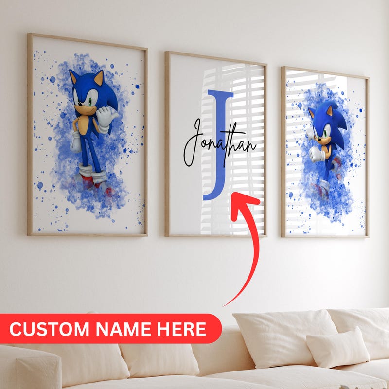 Sonic Svg Watercolor - Etsy
