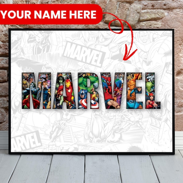 Superhero Wall Decal - Etsy UK
