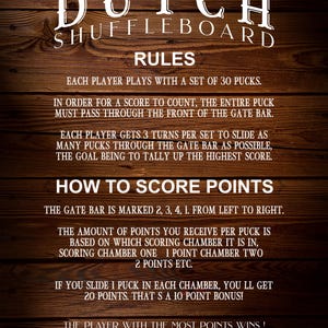 Dutch Shuffleboard Rules Canvas Print - Etsy