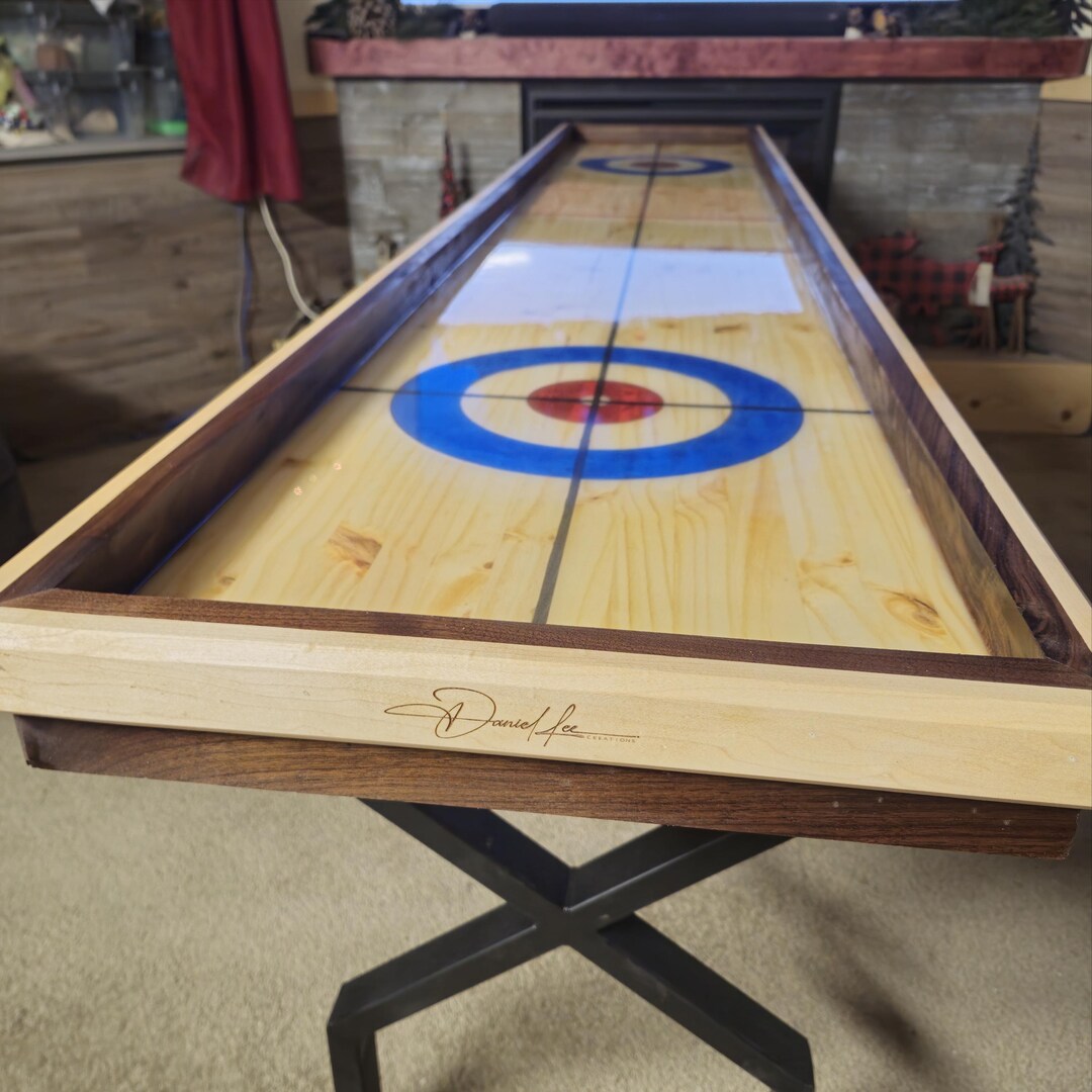 8 Foot Sleek Curling Board Game - Etsy