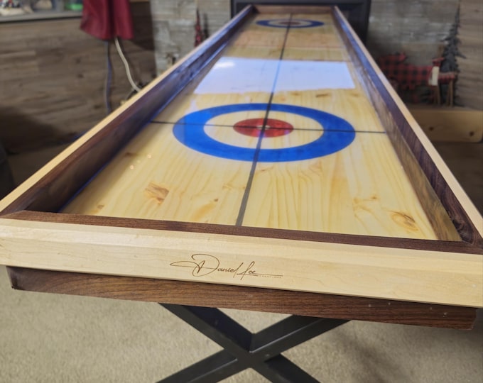8 Foot Sleek Curling Board Game - Etsy