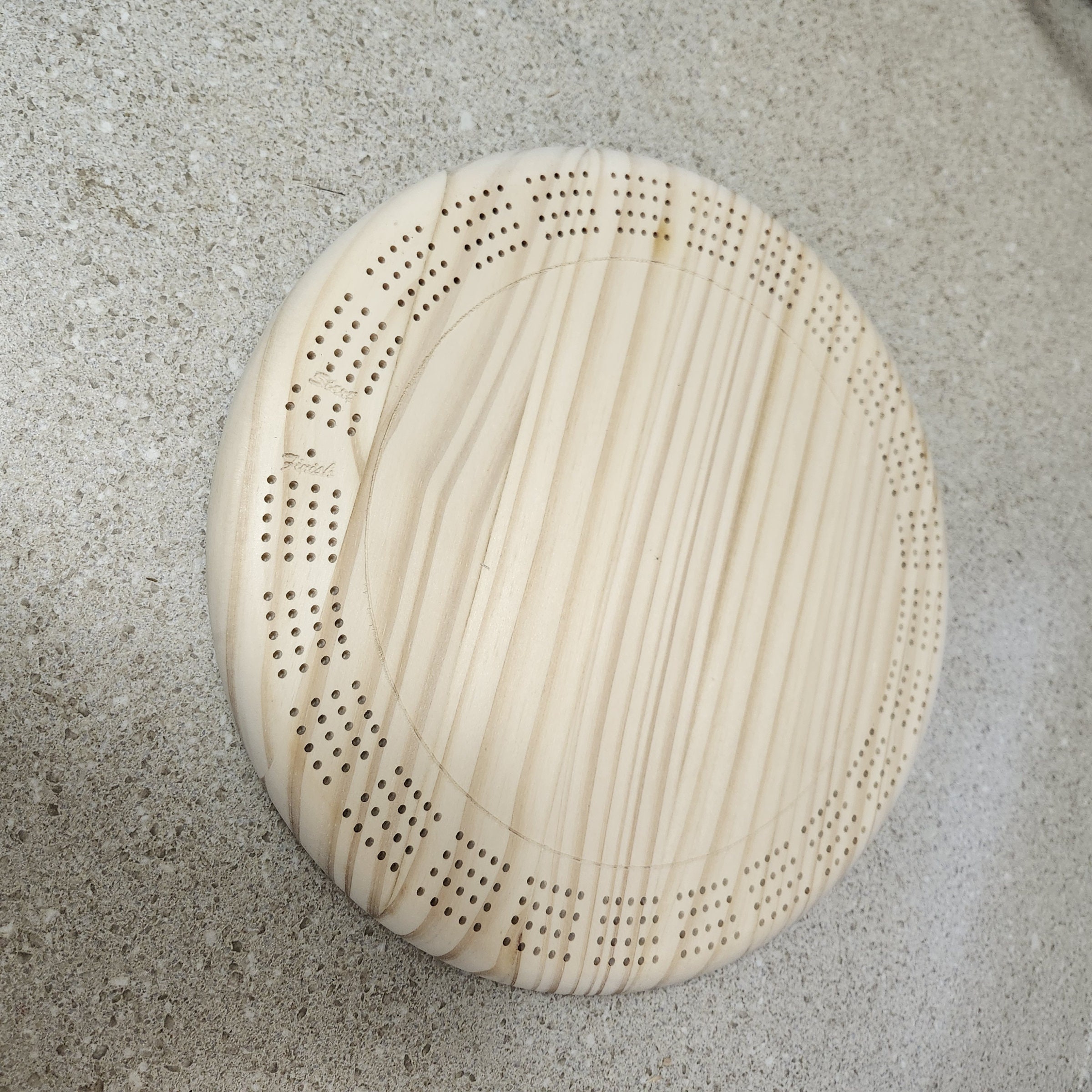 12" Round 4 Player Cribbage Board - Etsy