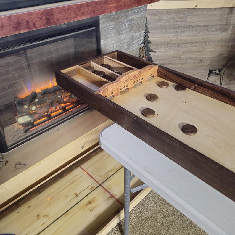 Full Size Dutch Shuffleboard Table Top Game, Handmade Sjoelbak - Etsy