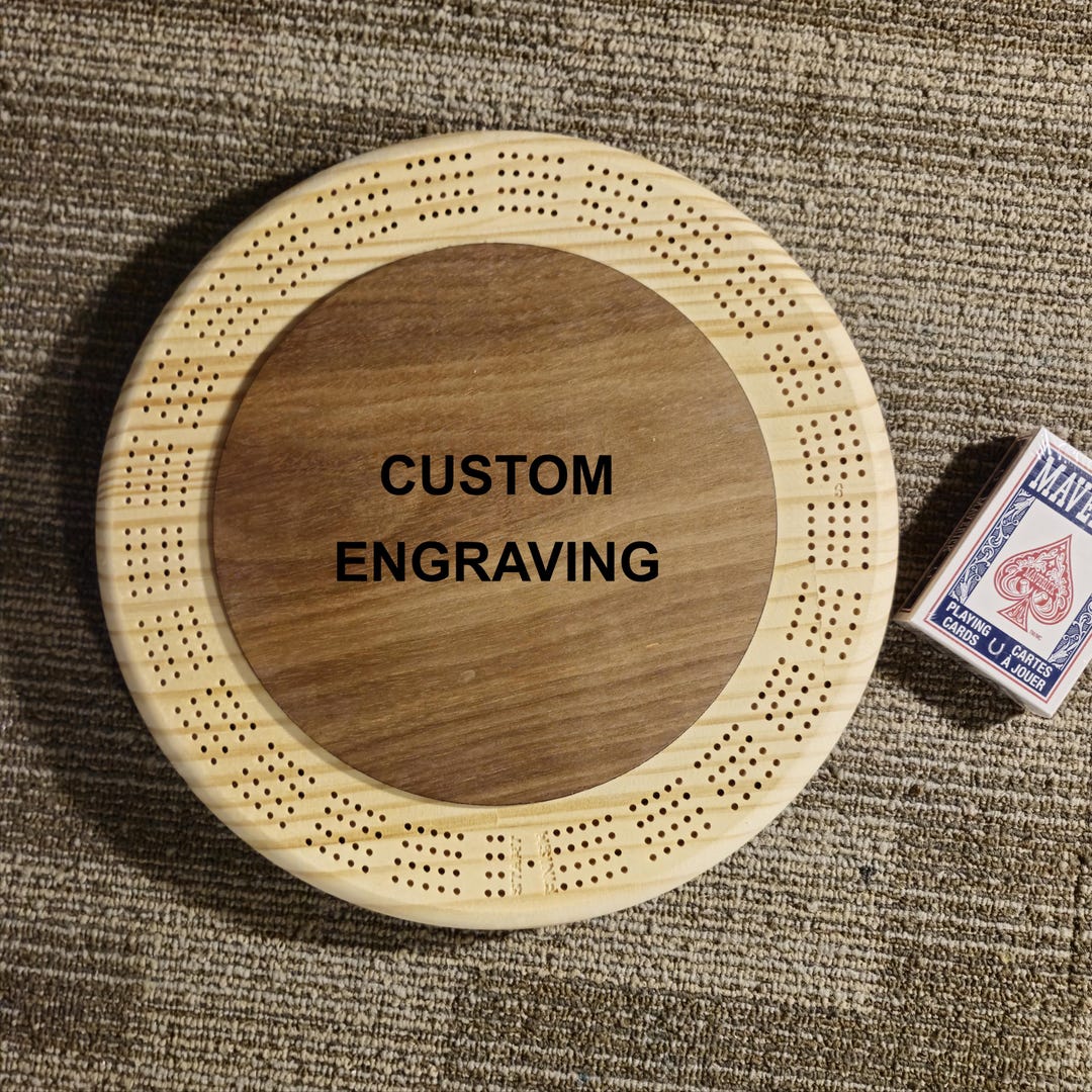 Cribbage Boards - Four Player - Pine With Walnut - Etsy