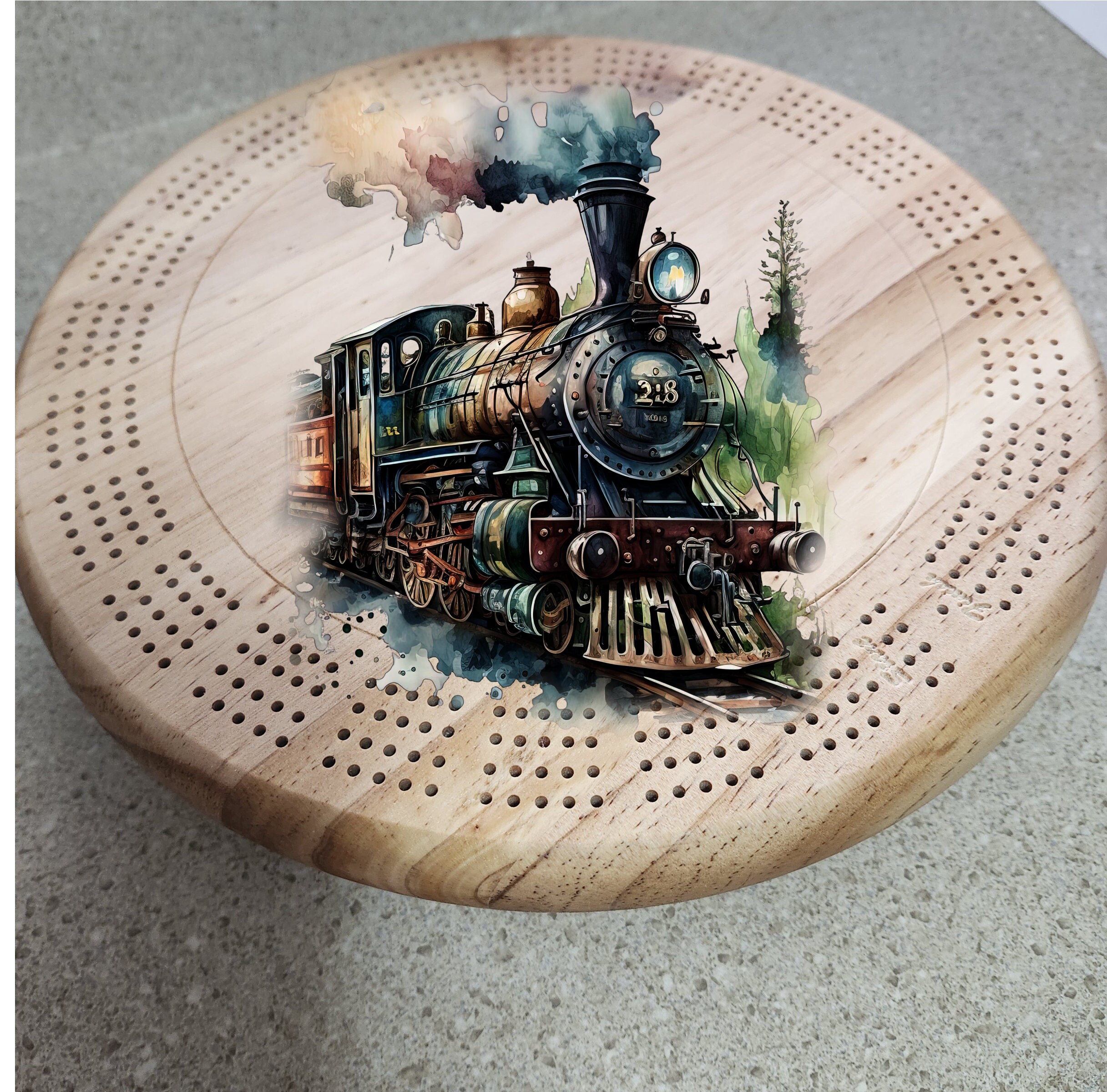 12" Personalized Cribbage Board - Etsy