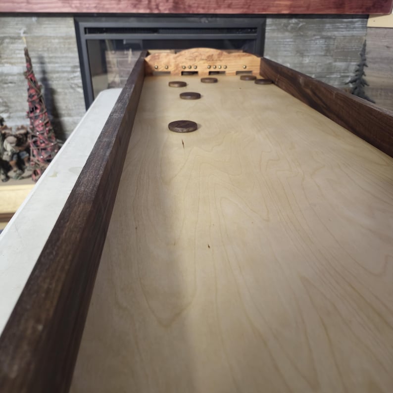 Full Size Dutch Shuffleboard Table Top Game, Handmade Sjoelbak - Etsy