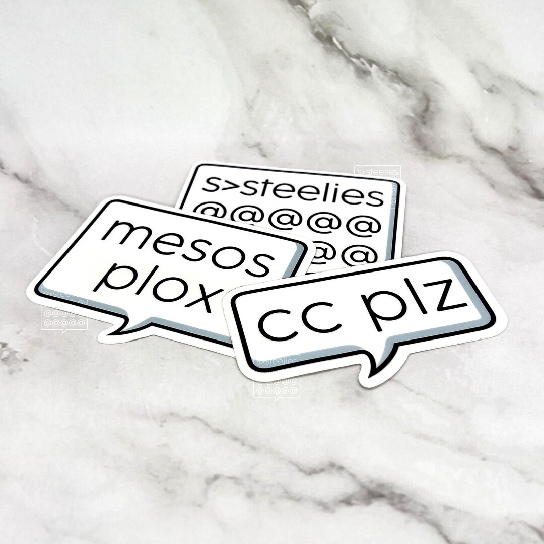 S> 3pc. Chat Bubbles Vol. 2 Sticker Bundle @@@ 3" Die Cut Matte Vinyl Nostalgic MS Stickers - Etsy