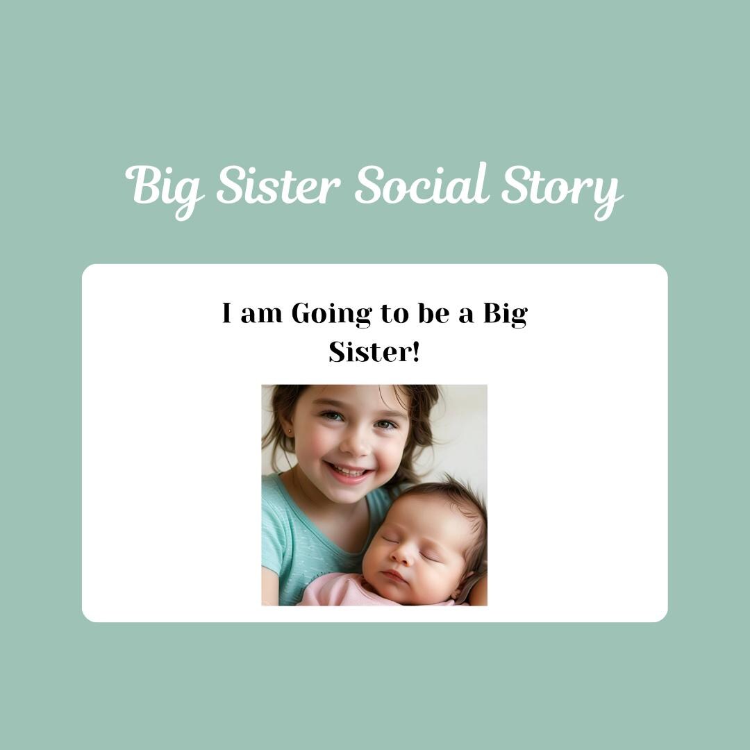 Big Sister Social Story Printable Customizable Personalized - Etsy