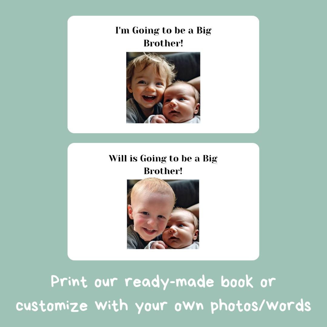 Big Brother Social Story Printable Customizable - Etsy