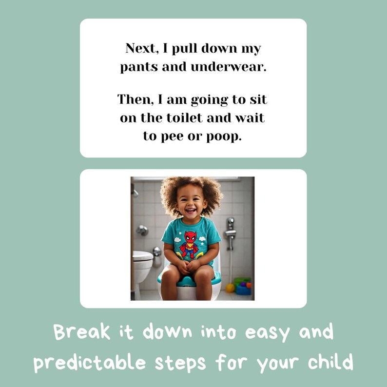Potty Training Social Story Printable and Customizable - Etsy