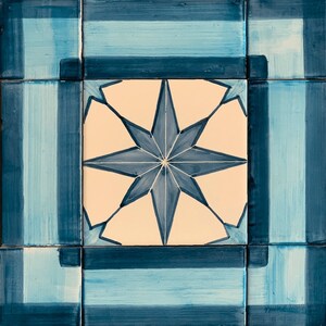 Hand Painted Tiles - Stars - Backsplash - Etsy