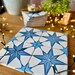 Hand Painted Tile - Star Pattern - Etsy