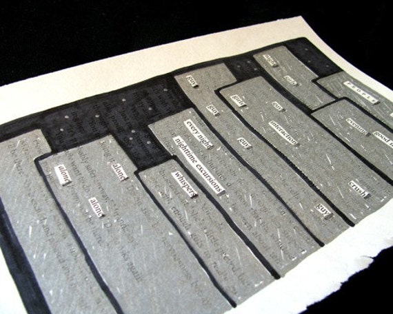 Items similar to Sharpie Skyline Word Art on Etsy