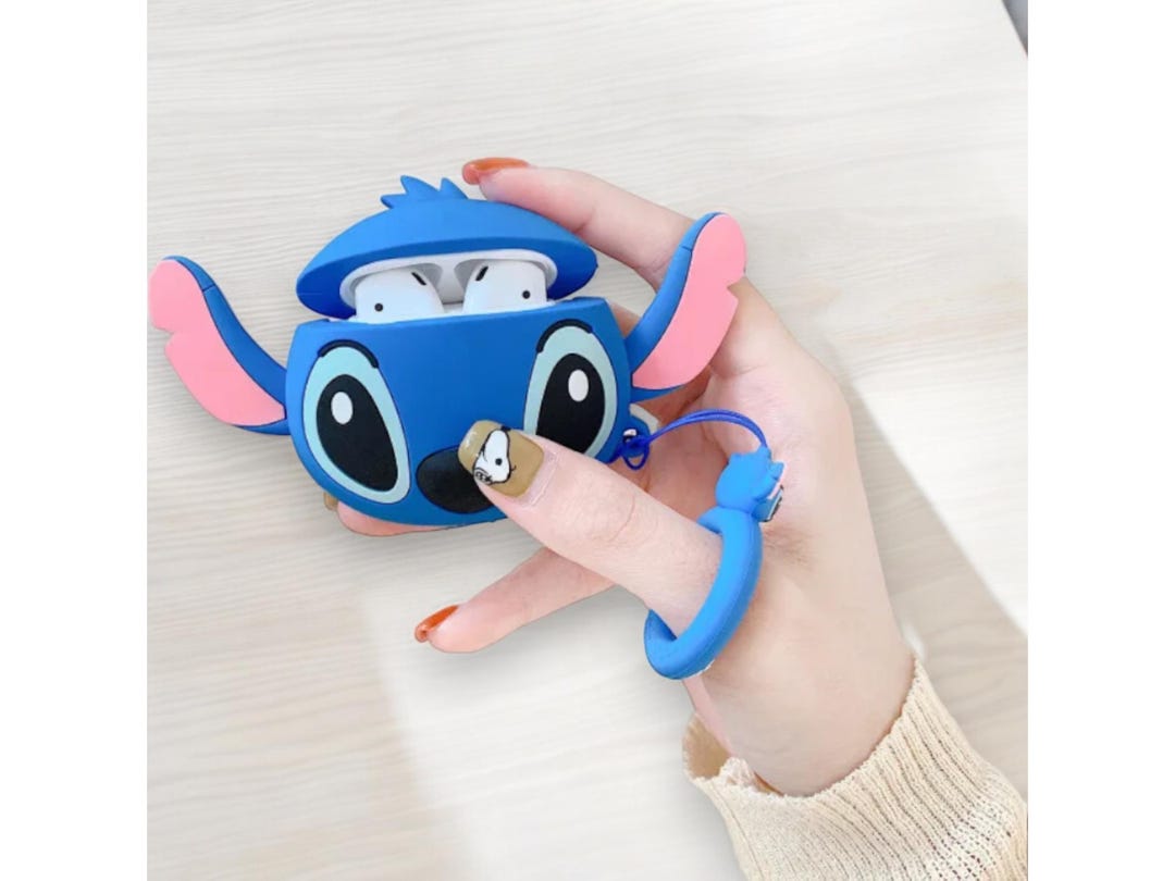 Stitch AirPod Case, Cute 3D Cartoon Anime Cover for AirPod 2nd ...