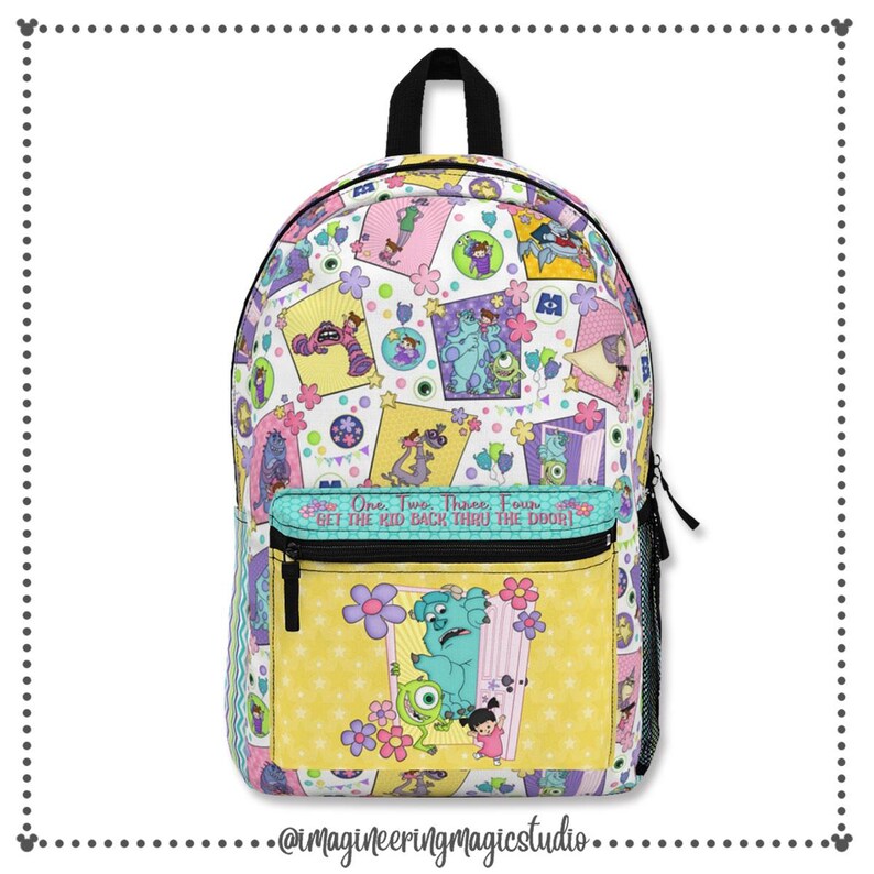Disney Pixar Monster's Inc Backpack, Cute Kids Unisex School Bag, Movie ...