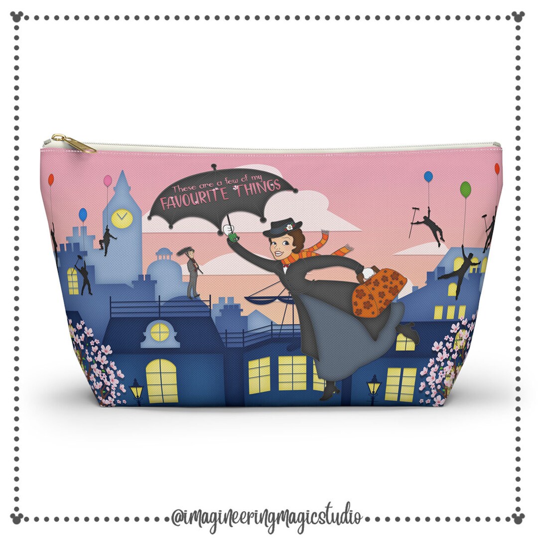 Mary Poppins Cosmetic Pouch, Disney Travel Makeup Organizer, Large ...
