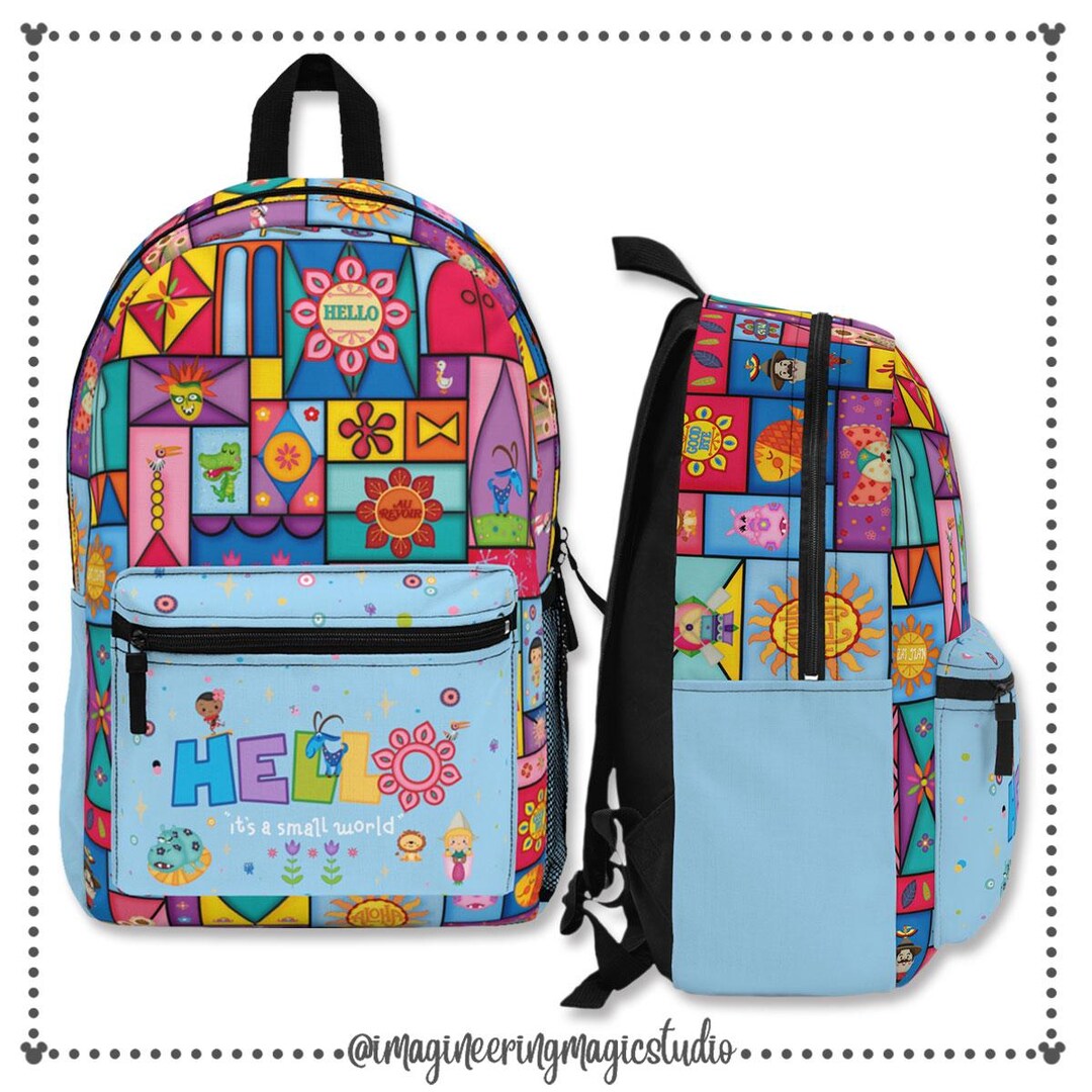 Disney's It's a Small World Backpack, Cute Travel Bag, Theme Park ...