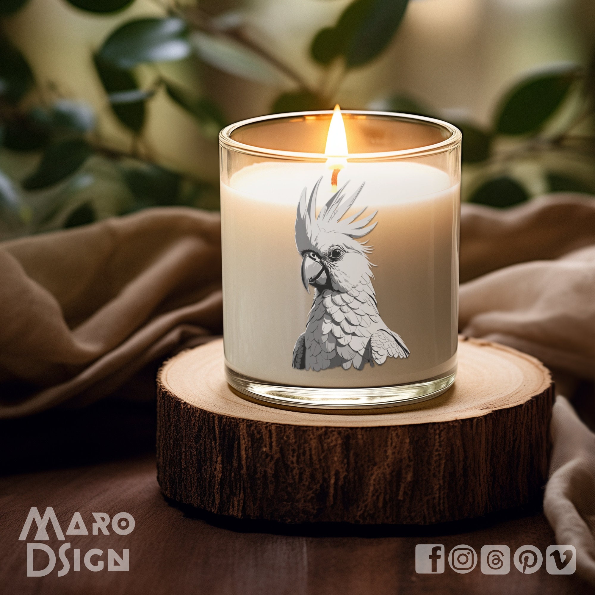Cockatoo Portrait | Striking Vector Art of a Tropical Cockatoo for DIY ...