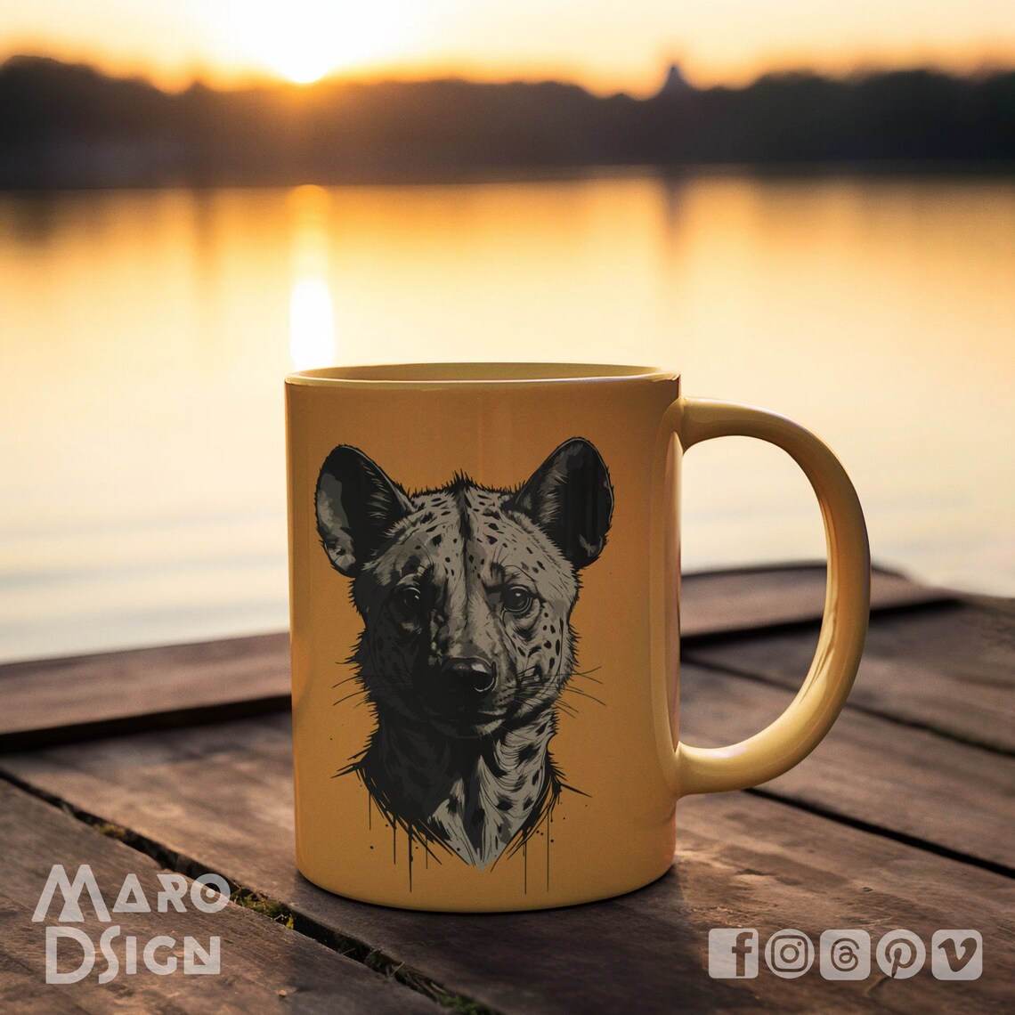 Hyena Portrait | High-quality Animal Vector Art for Designers, Ideal ...