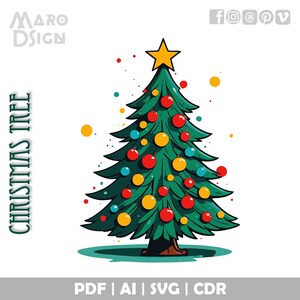 Christmas Tree Clipart Bundle | Festive Vector Art for Holiday ...