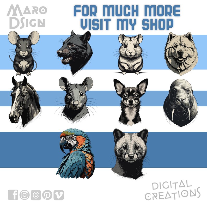 Mule Portrait | Stunning Animal Vector Art for Graphic Designers, DIY ...