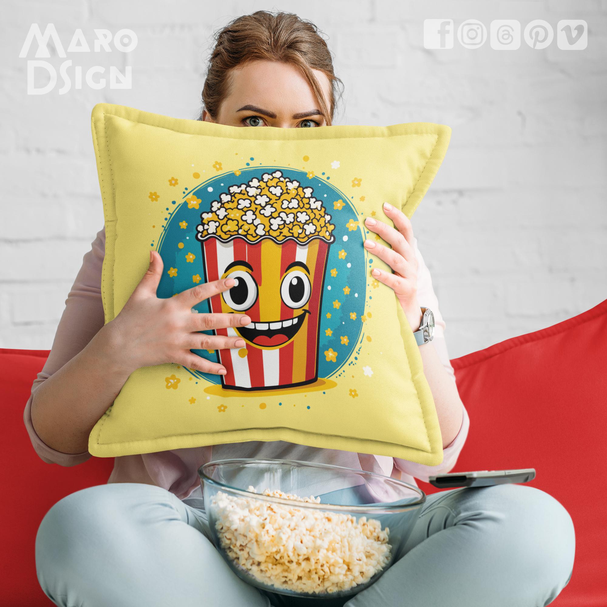 Happy Popcorn Clipart Bundle | Editable Cartoon Art, Perfect for Snack ...