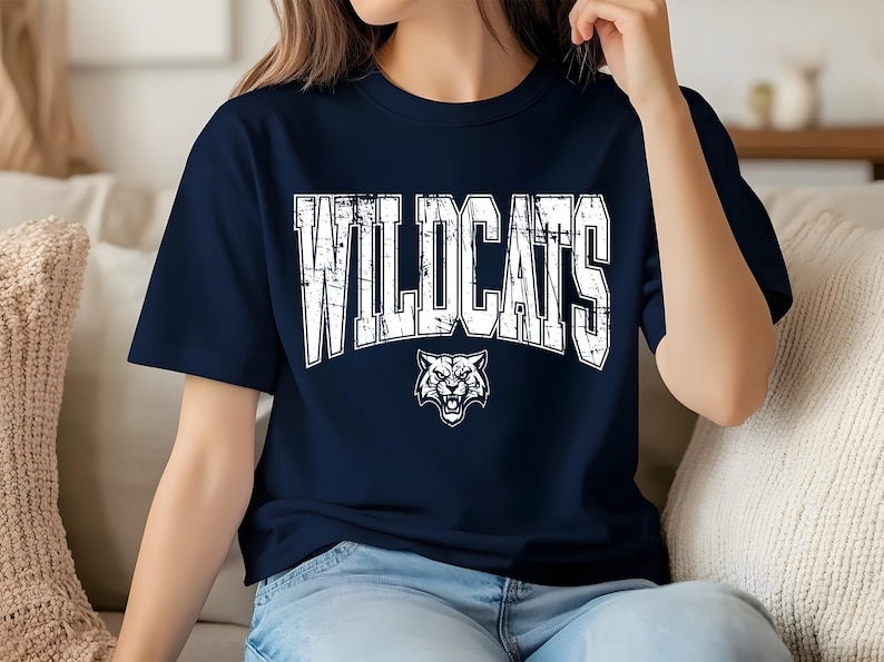 Wildcats Mascot SVG PNG Ai PDF | Distressed Wildcat Sports Team Spirit ...