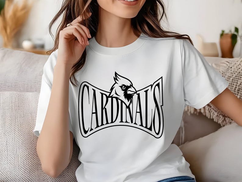 Cardinals Mascot Logo Design PNG SVG Ai PDF | Printable Bold Cardinal ...